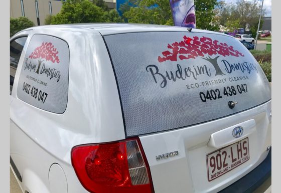 One Way Window Signage | Rear Window One Way Vision Signs